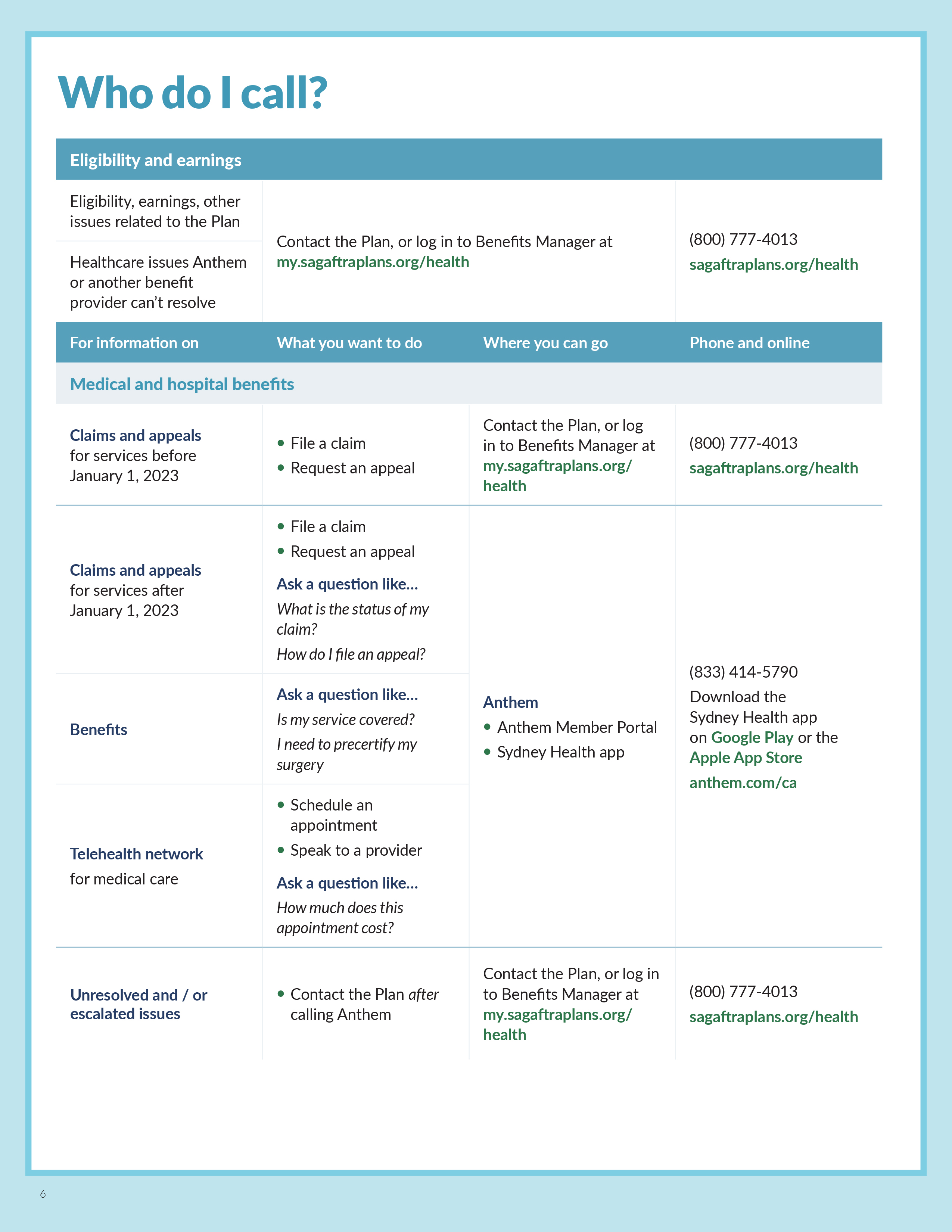 Benefits | SAG-AFTRA Plans